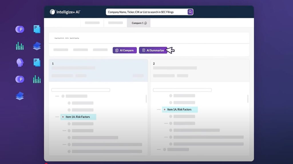 SEC Filings Research platform, now with AI features | Intelligize